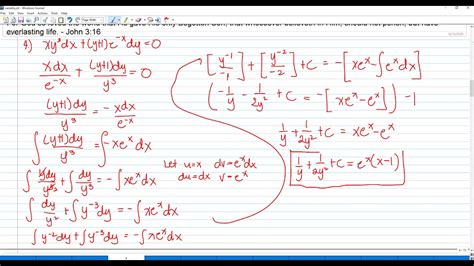variable separable de part 3 differential equations youtube