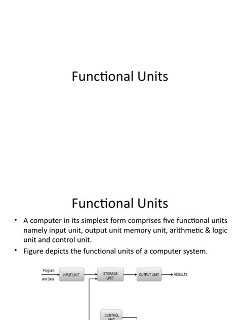 functional units pdf computer data storage input output