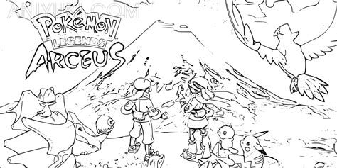 Pokémon Legends Arceus coloring pages AniYuki Anime Portal