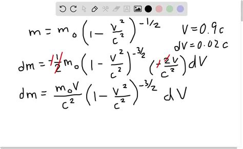 solved according to einstein s theory of relativity the mass m of an object increases as its