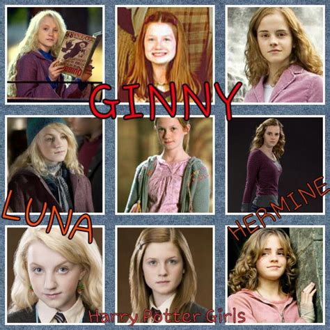 Hermione Granger And Ginny Weasley And Luna Lovegood