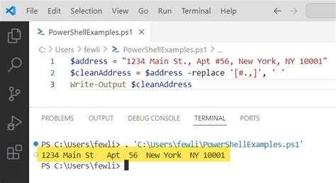 how to replace special characters in a string in powershell