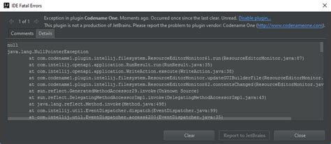 codenameone intellij codename one plug in causes error when creating new form stack overflow