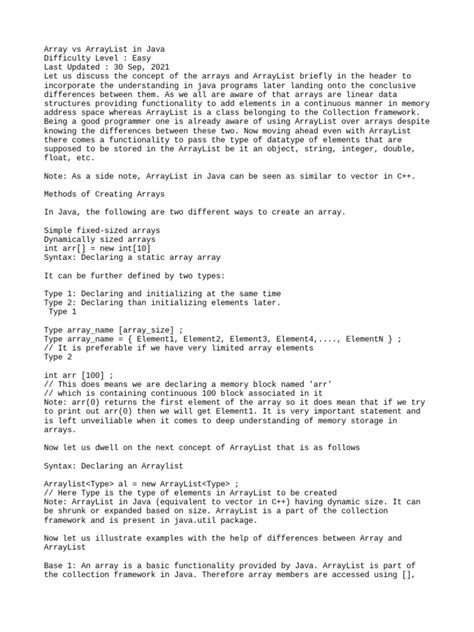 arrayandarray list programs pdf array data structure integer computer science