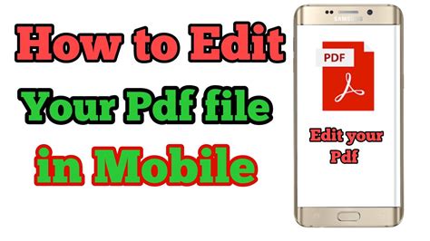 how to edit pdf file in mobile pdf file ko mobile se kaise edit kare youtube