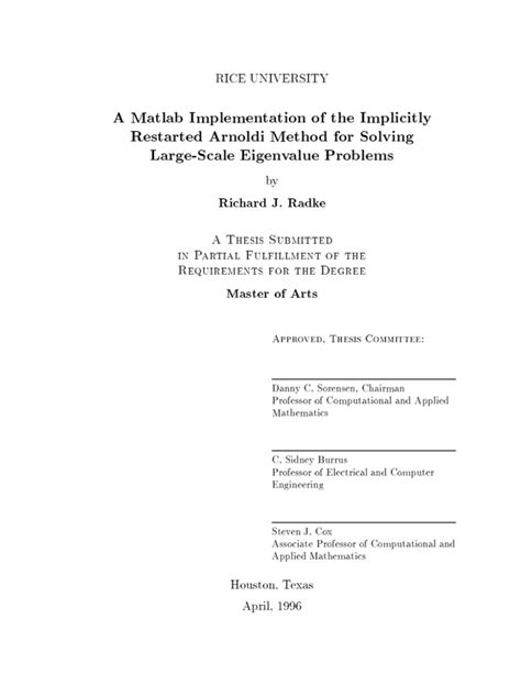 a matlab implementation of the implicitly restarted arnoldi