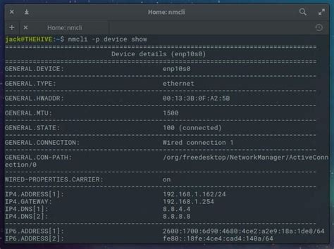 How To Use The Nmcli Command To Gather Network Device Information On