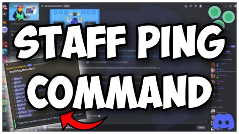 NEW How To Make A PING ONLINE STAFF Command For Your Discord