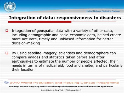 ppt integrating statistical and geospatial information some unsd activities powerpoint