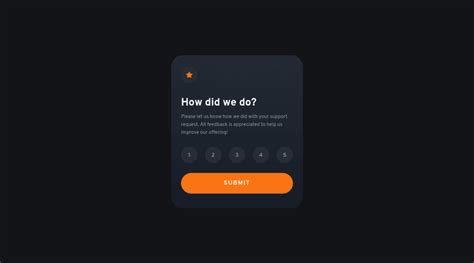 frontend mentor interactive rating component using html css and javascript coding challenge