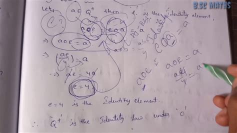 group theory prove set under binary operation circle as abelian group telugu b sc maths youtube