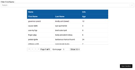 React Table Custom Filtering Multiple Values Filter Forked