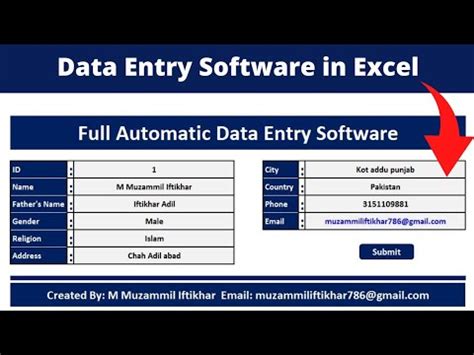 Fully Automatic Data Entry Software In Excel Microsoft Excel