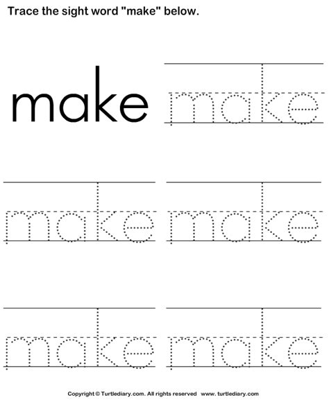 Create Traceable Worksheets For Free