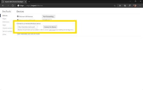 Remotely Debug Windows Devices Microsoft Edge Development Microsoft