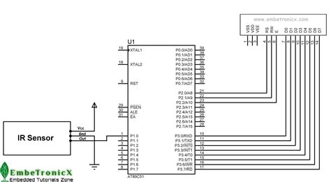 IR Sensor Interfacing With 8051 Obstacle Sensor EmbeTronicX