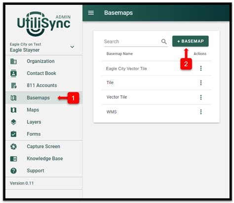 Add A Custom Basemap UtiliSync