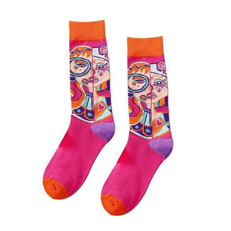 Pink Socks Tube Socks Fabric Names Bright Color Fashion Moda Socks Fashion Styles