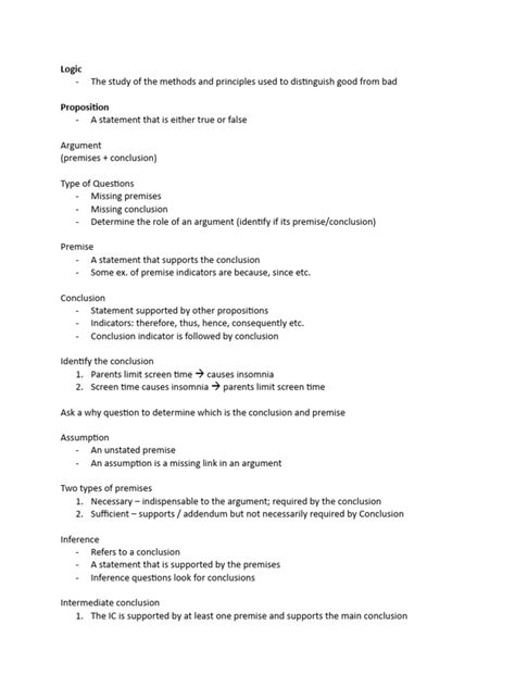 logic notes pdf deductive reasoning logical consequence