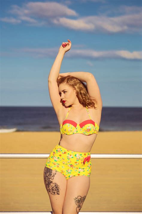 Hello Yellow Bombshell Bikini Pinup Bikini Bikinis High Bikini