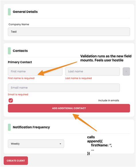 Support Not Running Validation When Appending To UseFieldArray Issue
