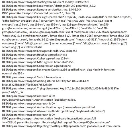 authenthication failed with key authentication in paramiko issue hot sex picture
