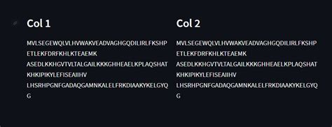 python how to set text width to column in streamlit stack overflow
