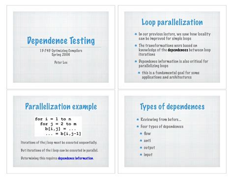 pdf parallelization exam ple types of dependences dokumen tips