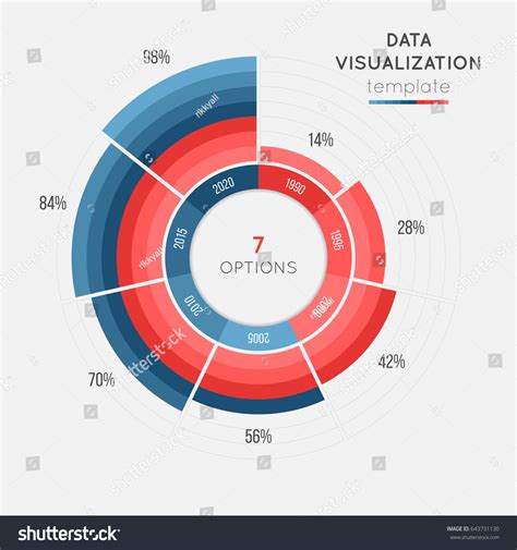 Vector Circle Chart Infographic Template For Royalty Free Stock