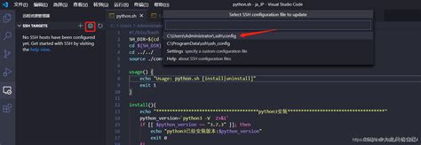 vscode运行shell脚本的详细配置 csdn博客