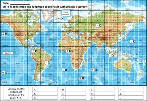 Reading Latitude And Longitude With Greater Accuracy Teach It Forward