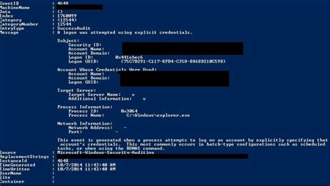 [solved] parsing the message field in security event log to pull the username powershell