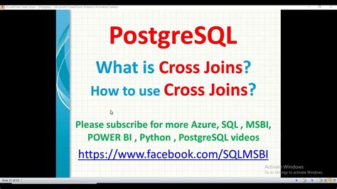 postgresql tutorials cross joins in postgresql postgresql cross joins youtube