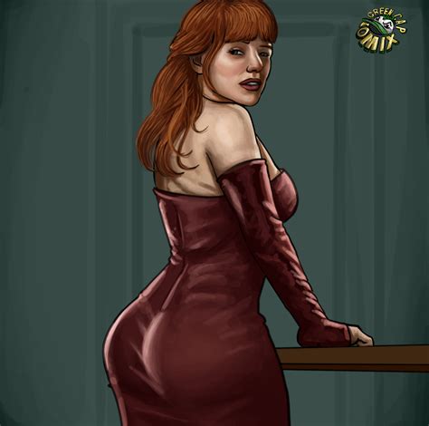 Rule 34 1girls Ass Back View Big Ass Bryce Dallas Howard Celebrity Female Female Only Green