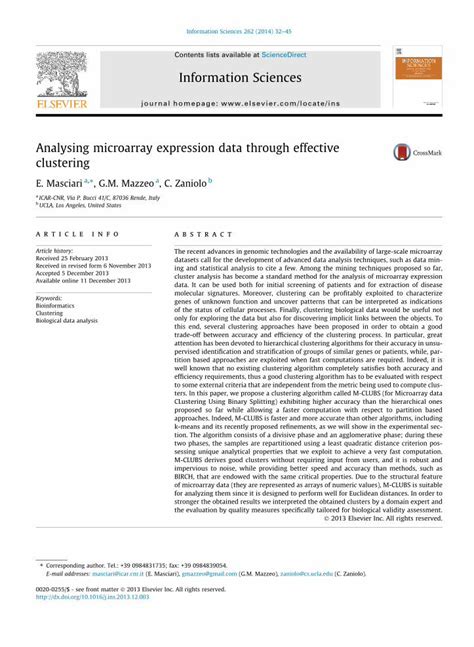 pdf analysing microarray expression data through effective clustering dokumen tips