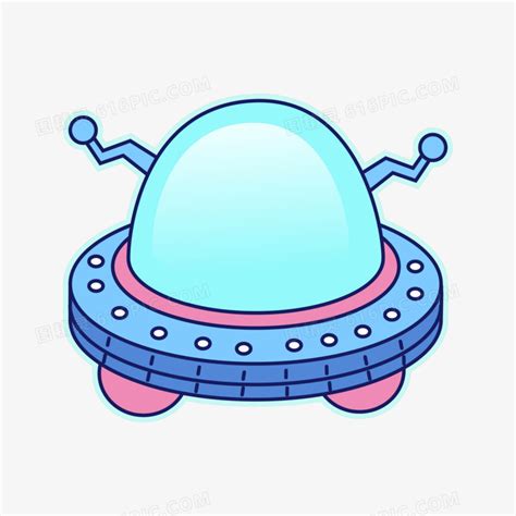 一组卡通蓝色线条宇宙飞船贴纸合集系列一素材图片免费下载 PNG素材 编号1yqi6gr45 图精灵