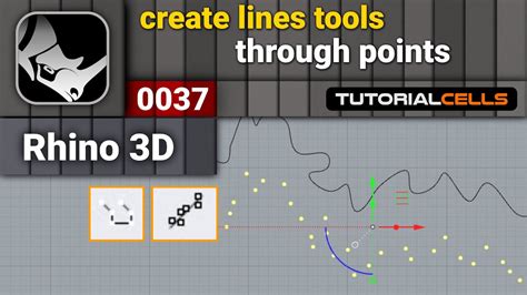 0037 Draw Line Through Point Or Polyline Through Points In Rhino YouTube