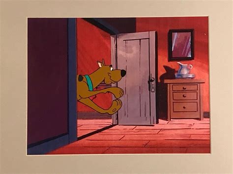 Scooby Doo Animation Production Cel With Color Print Background 1970s 3931851113