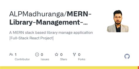 GitHub ALPMadhuranga MERN Library Management System A MERN Stack