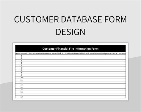 Free Customer Database Templates For Google Sheets And Microsoft Excel