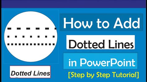 How To Draw Dotted Line In Powerpoint