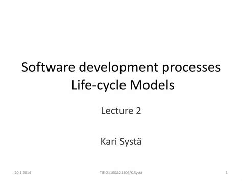 pdf software development processes life cycle · pdf filesoftware development processes life