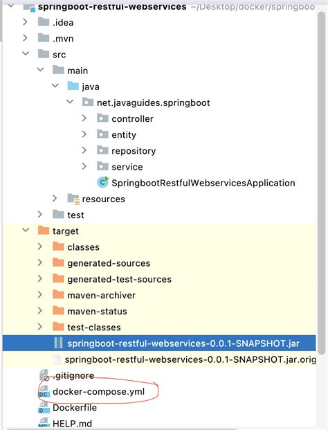 spring boot mysql docker compose example