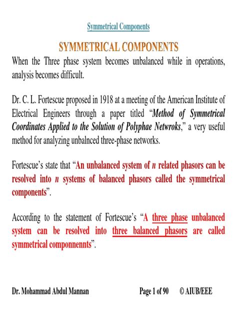 01f 01 symmetrical components lectures pdf power physics electromagnetism