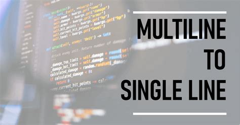 MultiLine To Single Line Converter Online