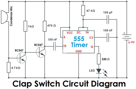 Clap Switch Circuit Diagram And Components