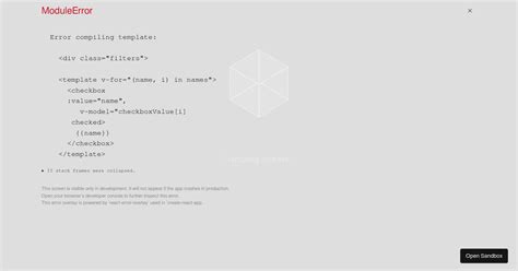 vue template forked codesandbox