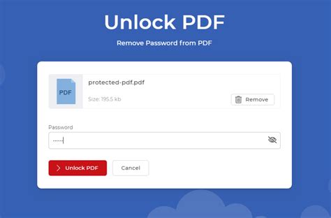 how to remove password from pdf online