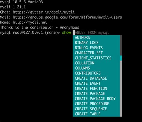 Use Mycli And Learn MariaDB MySQL Comfortably In A Terminal DEV