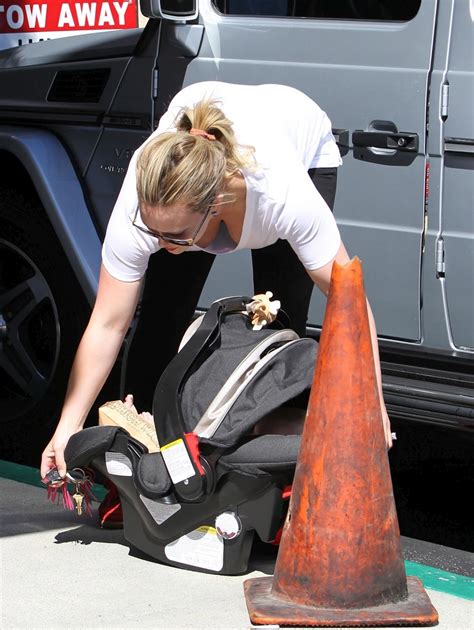 Celebrity World Hilary Duff Downblouse Candids In Los Angeles